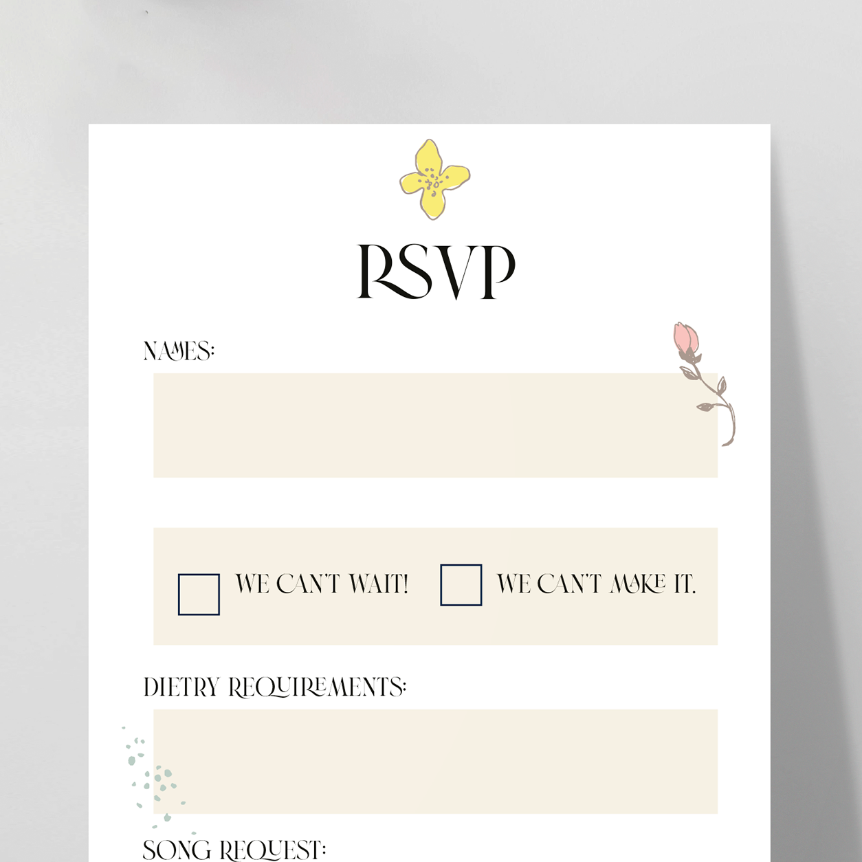 RSVP Cards - Printing Boutique