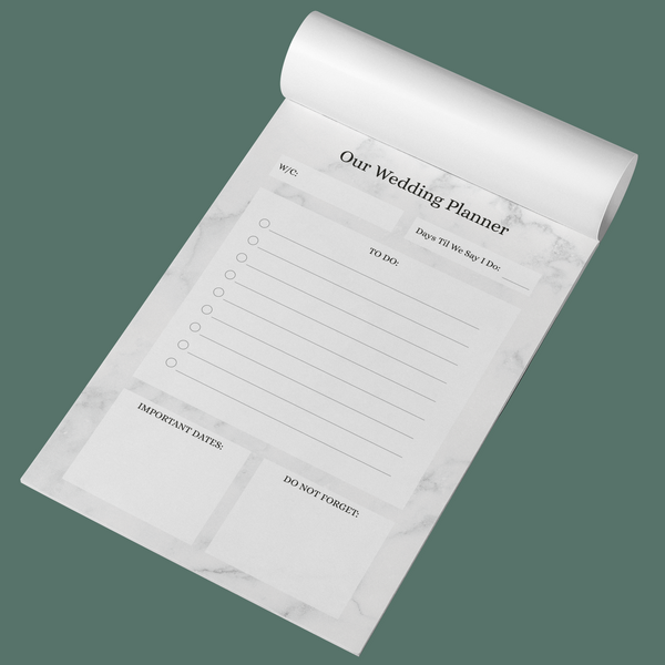 Free Wedding Notepad - Printing Boutique
